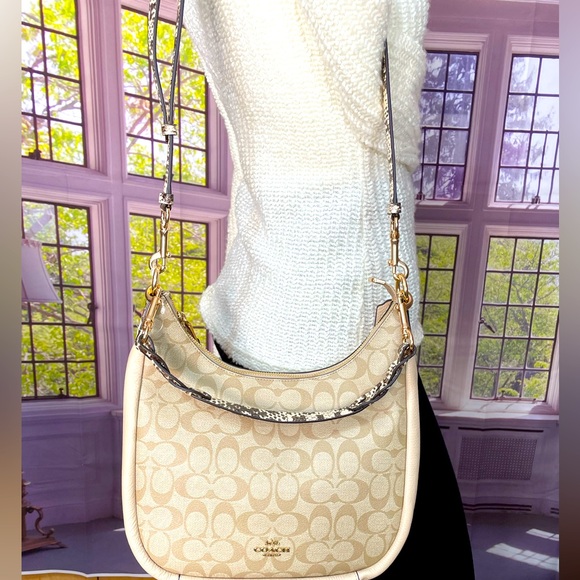 Coach | Bags | Nwt Coach Jules Hobo In Signature Canvas Shoulder Bag ...